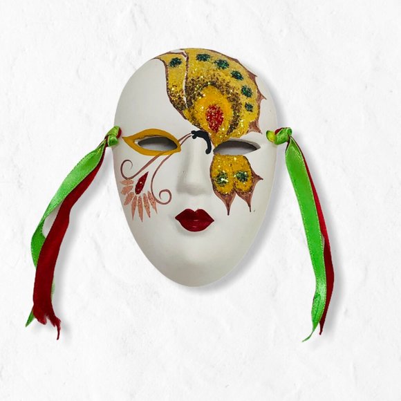Accents | 4 Ceramic Decorated Xsmed Masks | Poshmark